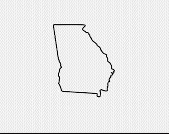Georgia outline svg | Etsy