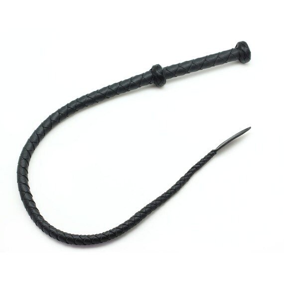 30 Bondage bull whips Flat Tip Braided whip Cow Leather