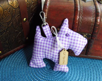Scottie Dog Personalized Keychain Key Fob Tag
