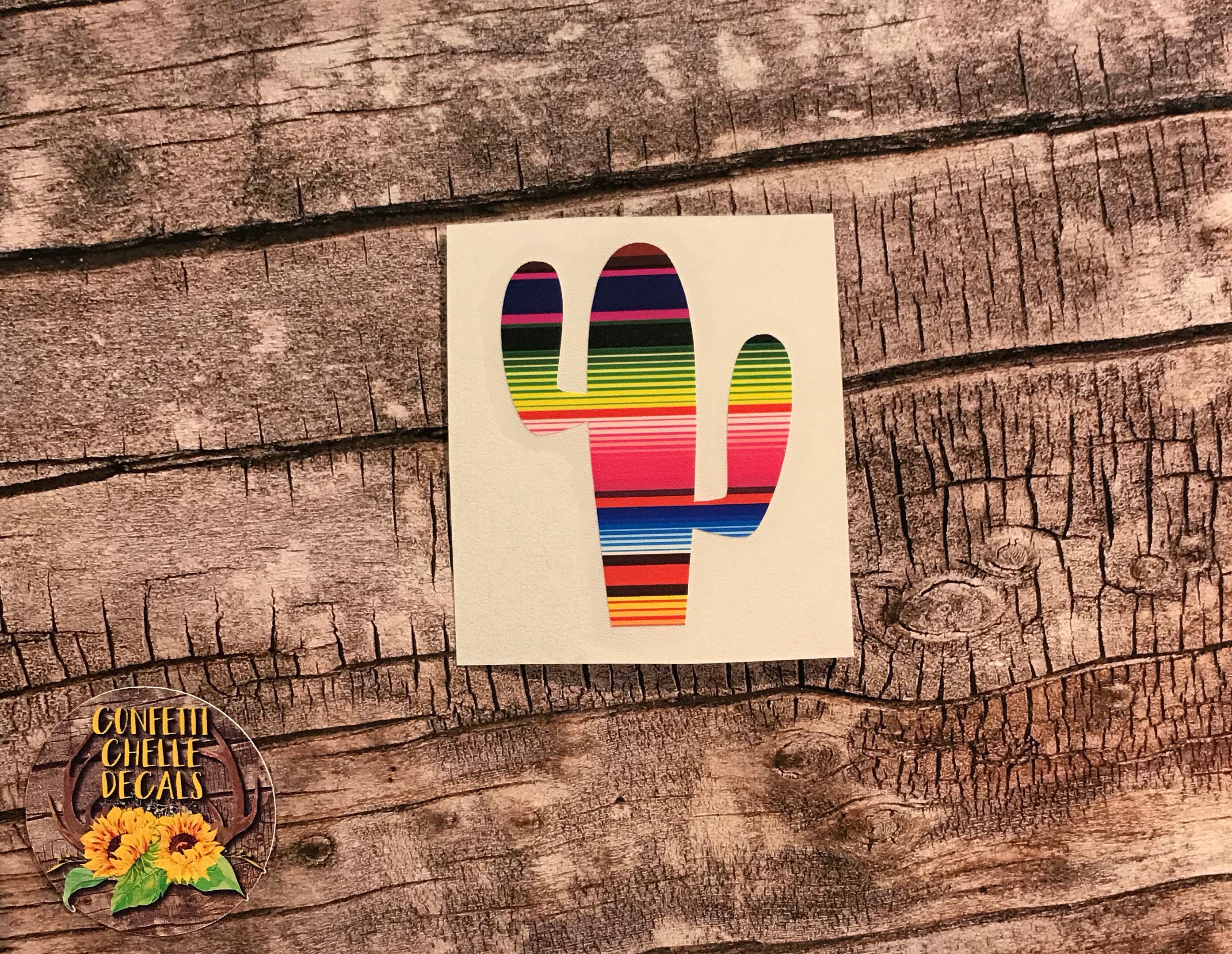 Cactus Decal Sticker Car Window Yeti Rambler Tumbler