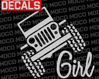 Jeep girl decal | Etsy