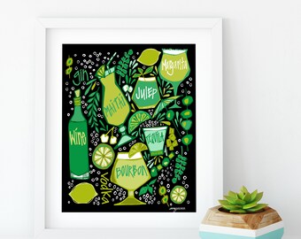 Cocktail art | Etsy