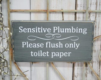 Toilet paper sign | Etsy