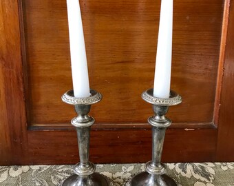 Silver candle holder | Etsy