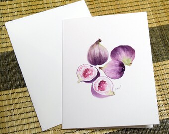 Fig Varieties Watercolor Fig Print Fig Illustration Kitchen