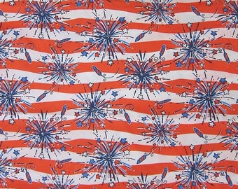 Fireworks fabric | Etsy