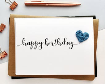 Rustic birthday card | Etsy