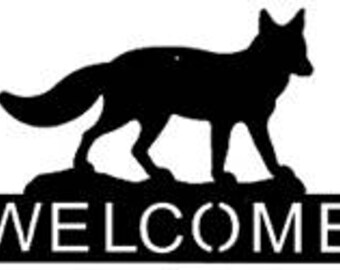 Fox welcome sign | Etsy