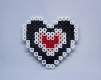 Perler bead heart | Etsy