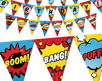 Banderines Cumpleaños Safari. Guirnalda Fiesta Cumpleaños