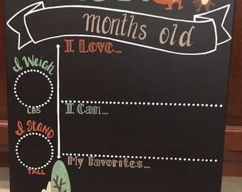 Baby chalkboard | Etsy