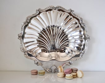 Silver serving dish | Etsy