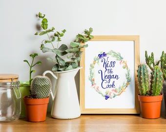 Vegan poster | Etsy