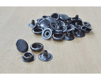 Leather snap closure | Etsy