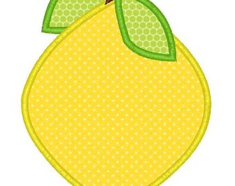 Lemon applique | Etsy