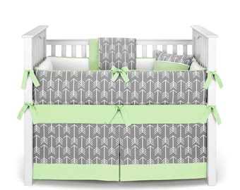 Turquoise crib set | Etsy