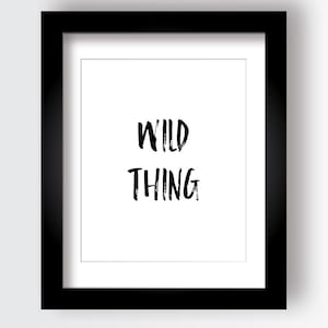 Wild things print | Etsy