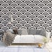 Chic Scallop Vinyl Wall Decal Pattern Modern Stylish Pattern