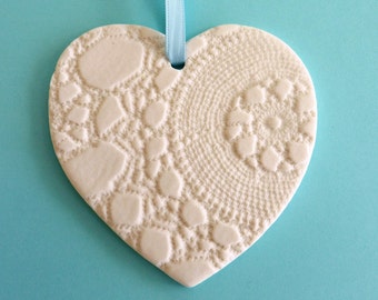 Ceramic hearts | Etsy