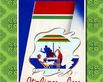 Italy travel poster | Etsy