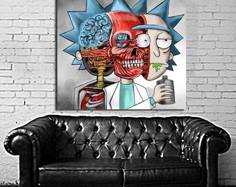 Rick and morty art | Etsy