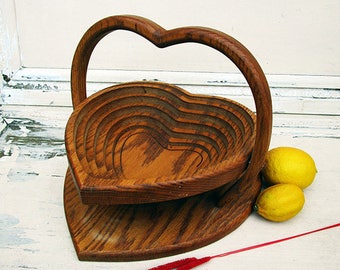 Heart shaped basket | Etsy