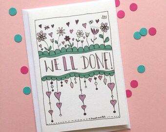 Well done card | Etsy