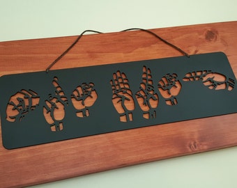Sign language art | Etsy