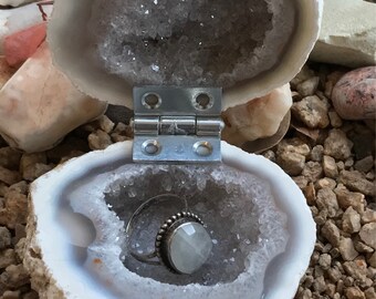 Geode ring box | Etsy
