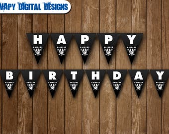 Raiders birthday | Etsy