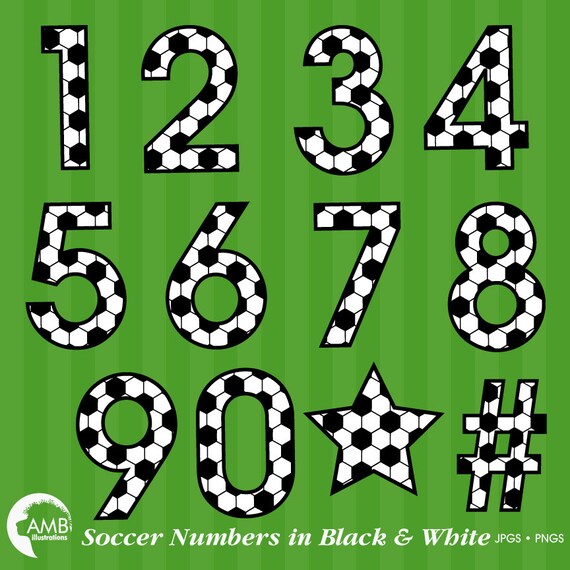Soccer Number Clipart Football Clipart Sports Team Clipart