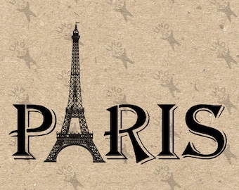 Paris word art | Etsy