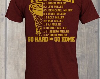 Team roster shirts | Etsy