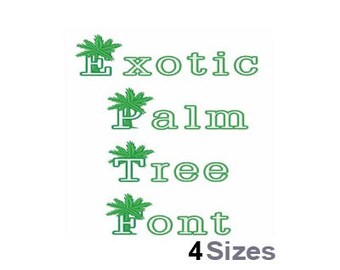 Palm tree letters | Etsy