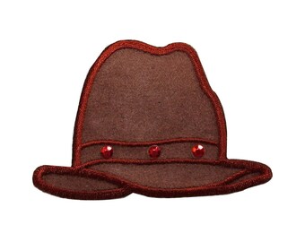 Leather patch hat | Etsy