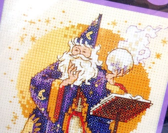 Wizard cross stitch | Etsy