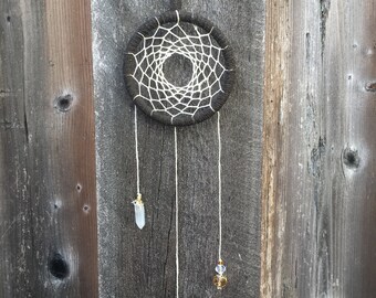 Crystal dreamcatcher | Etsy