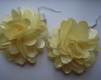 Daisy fabric flowers Big fabric flowers Peony fabric flower