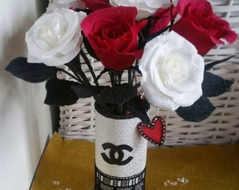 Chanel paper flowers | Etsy