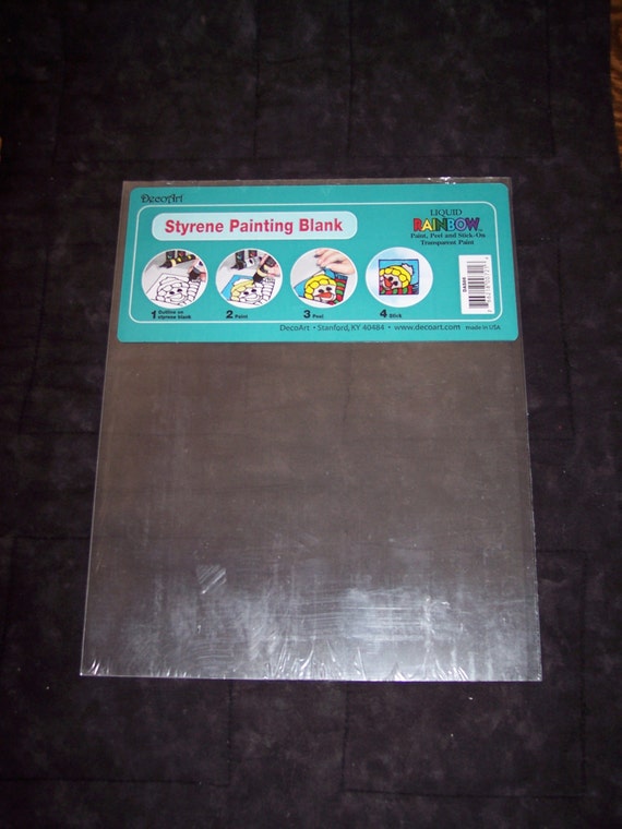 Styrene painting blankwindow cling painting