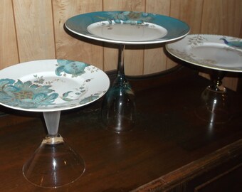 Turquoise cake stand | Etsy