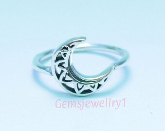 Moon ring | Etsy