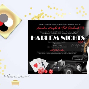 Harlem nights invitations | Etsy