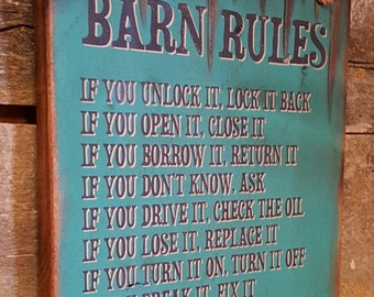 Barn sign | Etsy