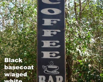 Vertical coffee sign | Etsy