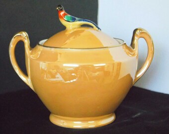 Peach lusterware | Etsy