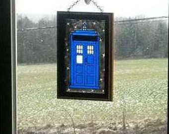 Stained glass tardis | Etsy