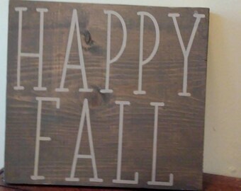 Happy fall sign | Etsy