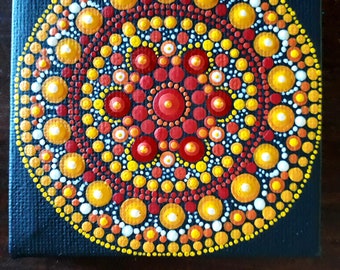 Dot mandala painting | Etsy