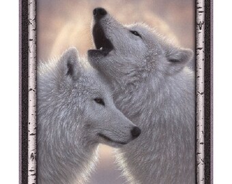 Wolf fabric panel | Etsy